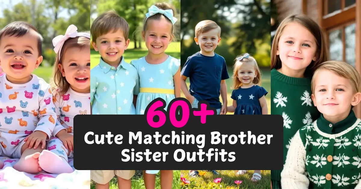 Cute Matching Brother Sister Outfits for Siblings