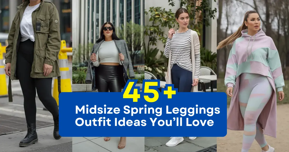 45+ Midsize Spring Leggings Outfit Ideas You’ll Love - Outfit Glance