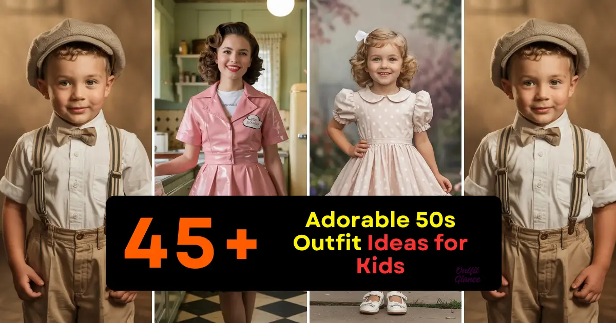 45 Adorable 50s Outfit Ideas for Kids: Vintage Style Inspiration ...