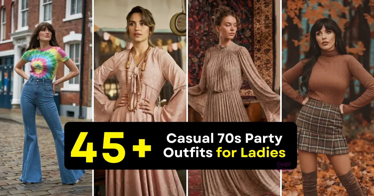 45 Casual 70s Party Outfits for Ladies: Retro Fashion That’s Always In ...
